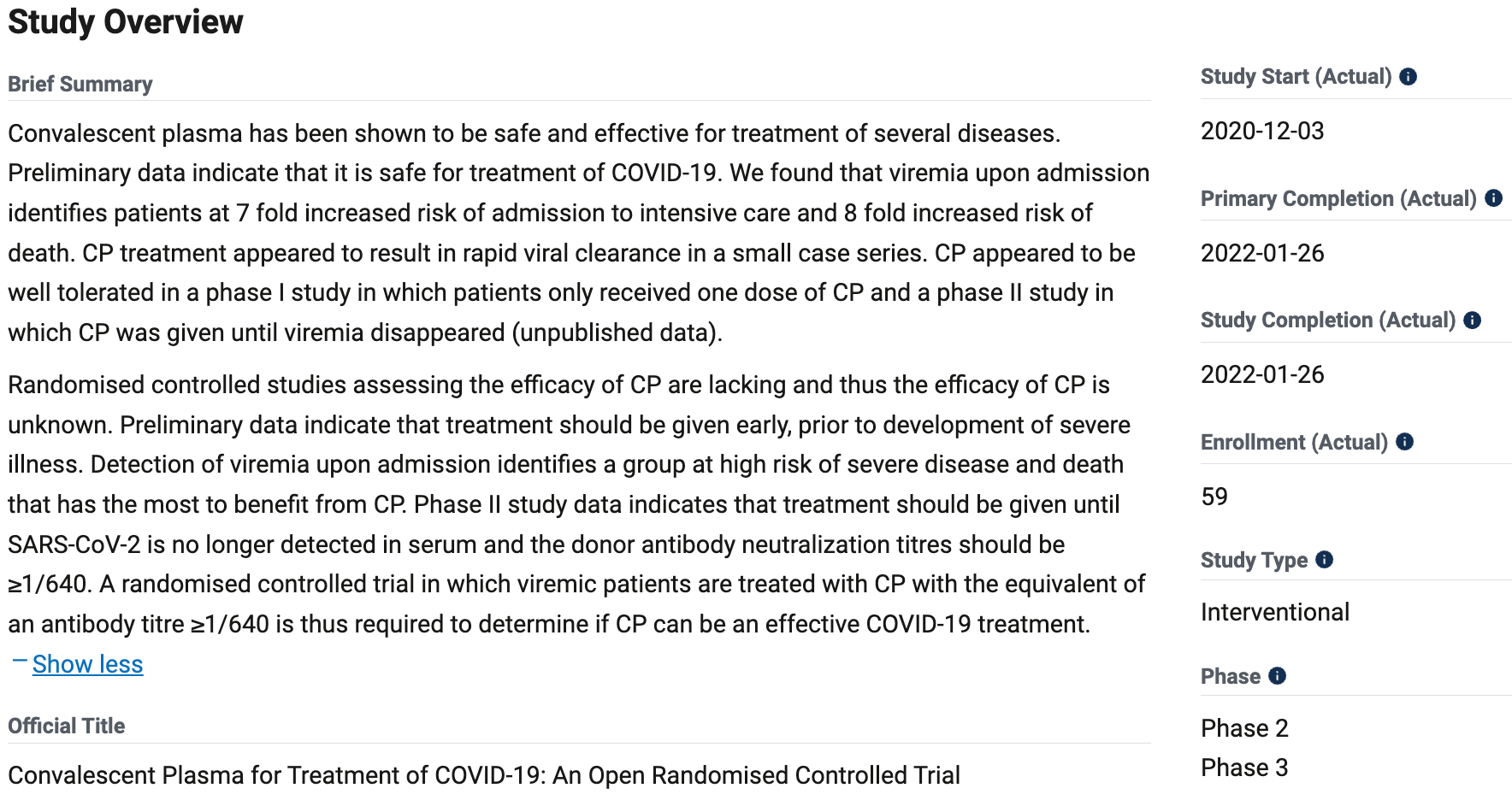 Dillner: Convalescent Plasma for Treatment of COVID-19: An Open ...