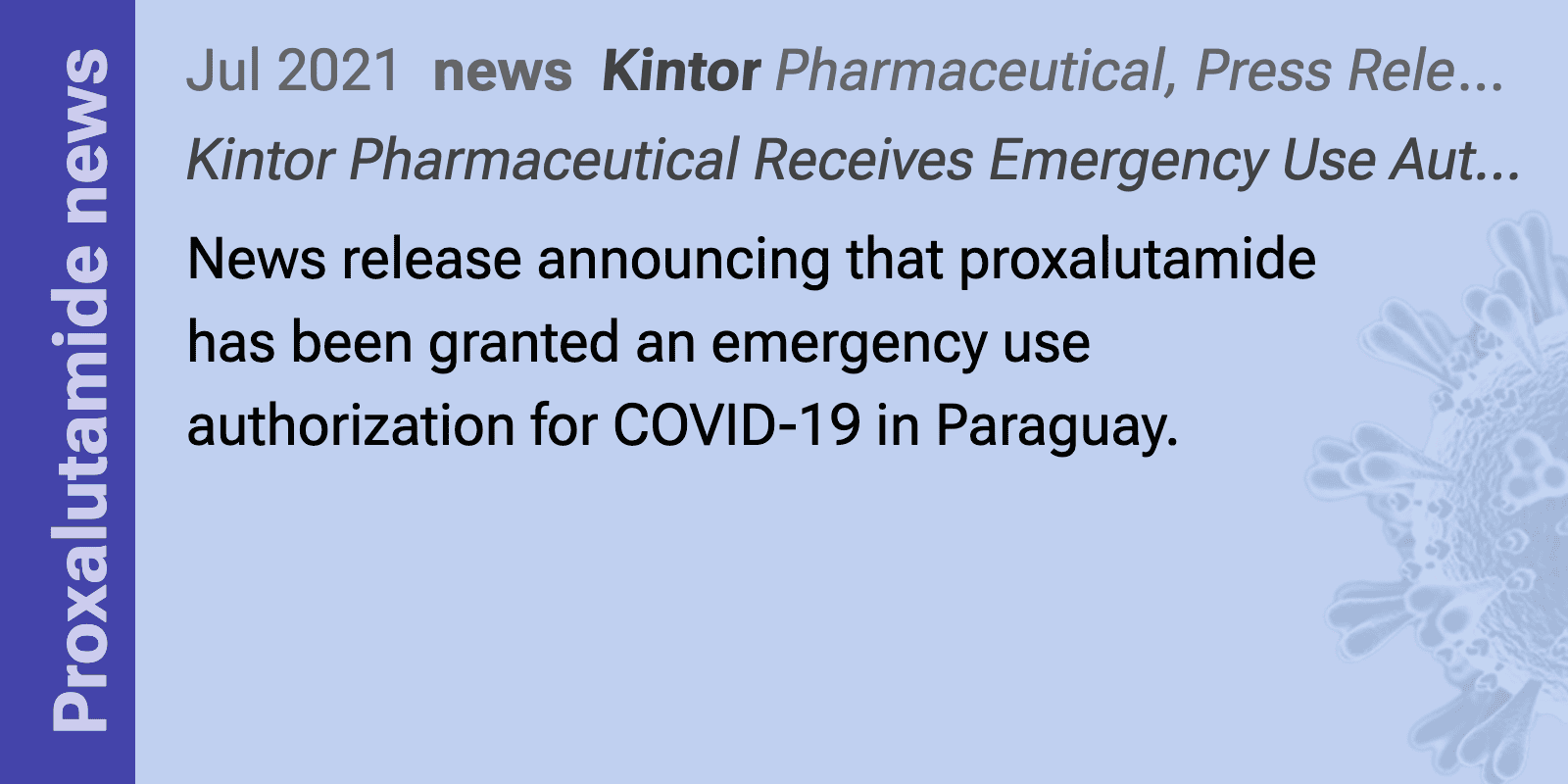 Kintor: Kintor Pharmaceutical Receives Emergency Use Authorization for ...